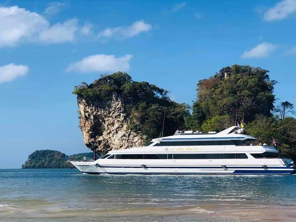 เรือโดยสาร อ่าวนาง กระบี่ - เกาะพีพี อ่าวต้นไทร เรือเฟอร์รี่