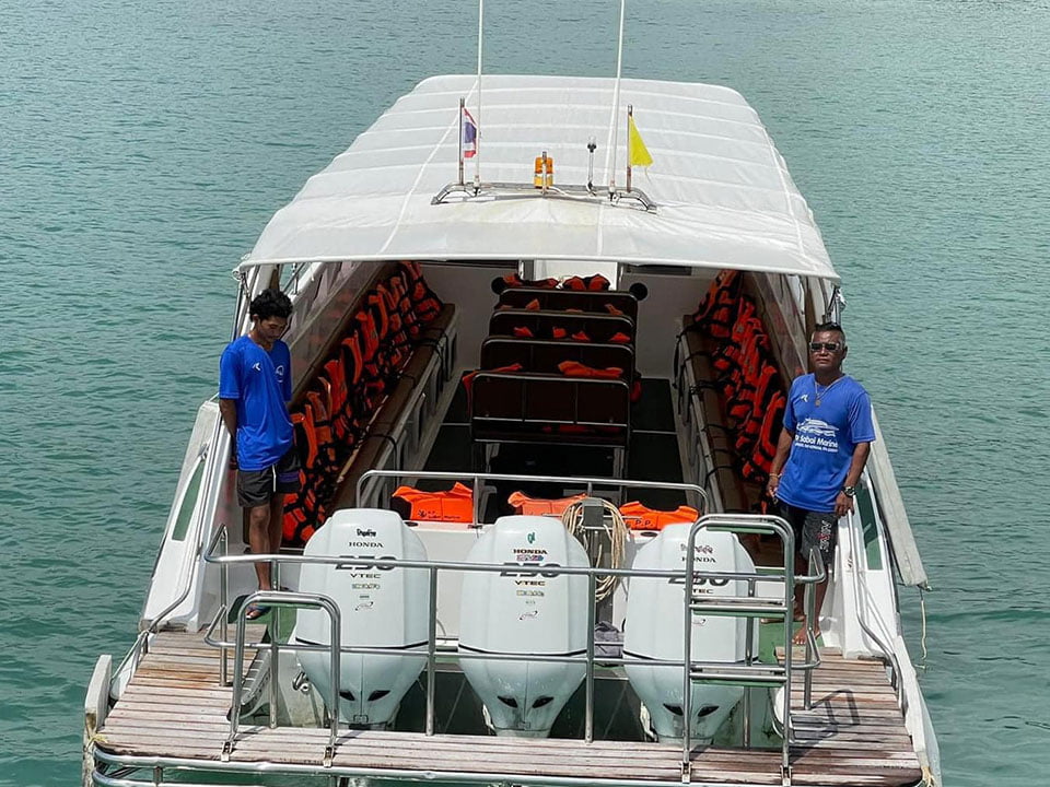 ตั๋วเรือสปีดโบ๊ทข้ามฟาก ภูเก็ต-พีพี P.P Sabai Marine - ภูเก็ต ดรีม ทัวร์